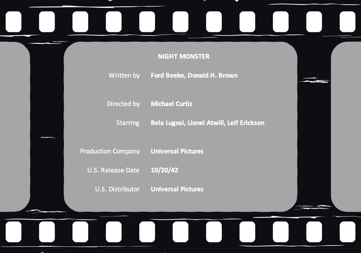 Night Monster (1942) – Classic Horrors Club
