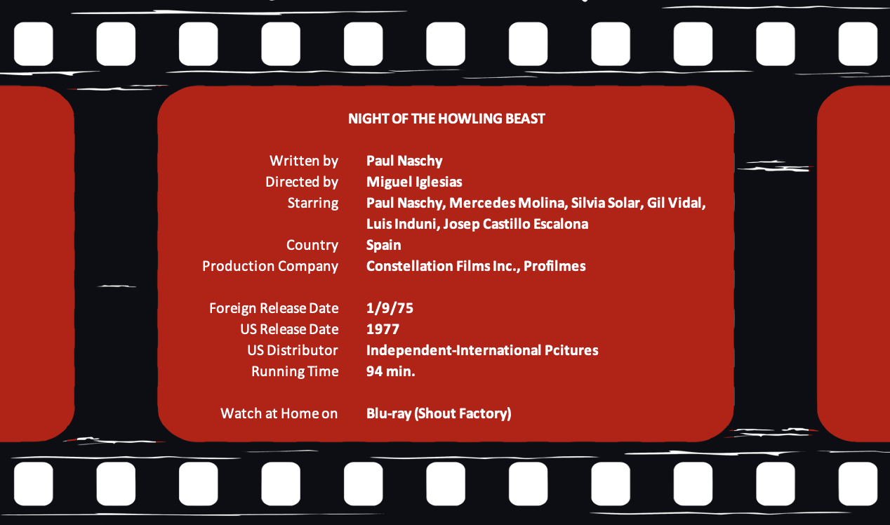 Night of the Howling Beast (1975) – Classic Horrors Club